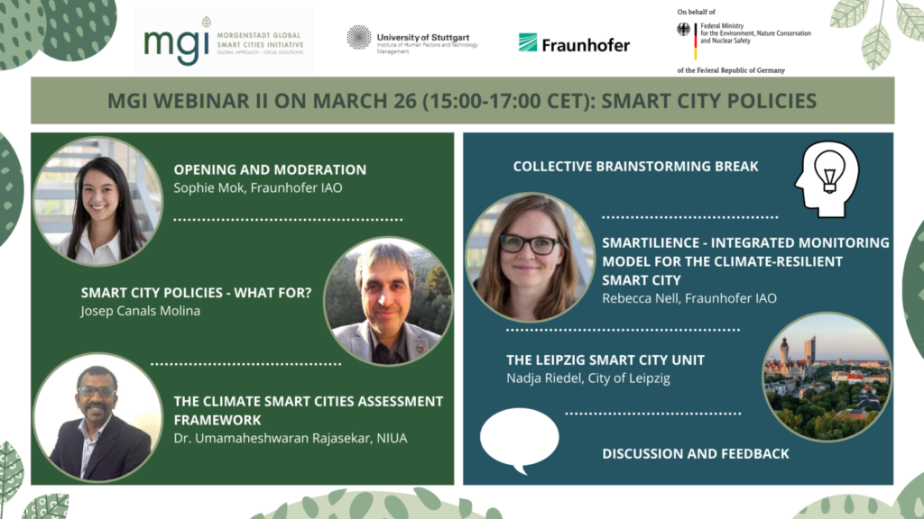 Webinars - Morgenstadt Global Smart Cities Initiative - MGI